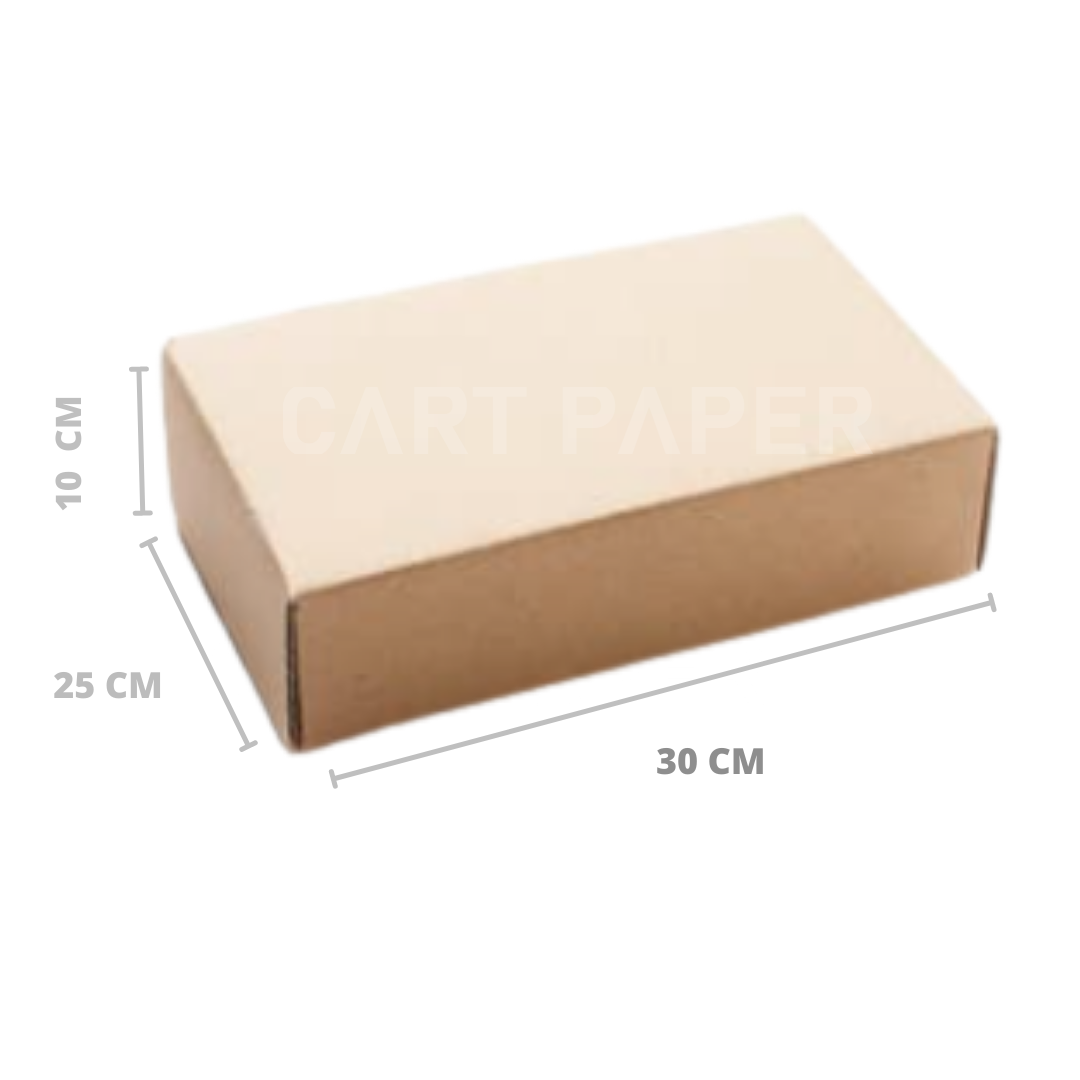 Caja autoarmable 30x25x10 PACK 25 unidades – Cart Paper